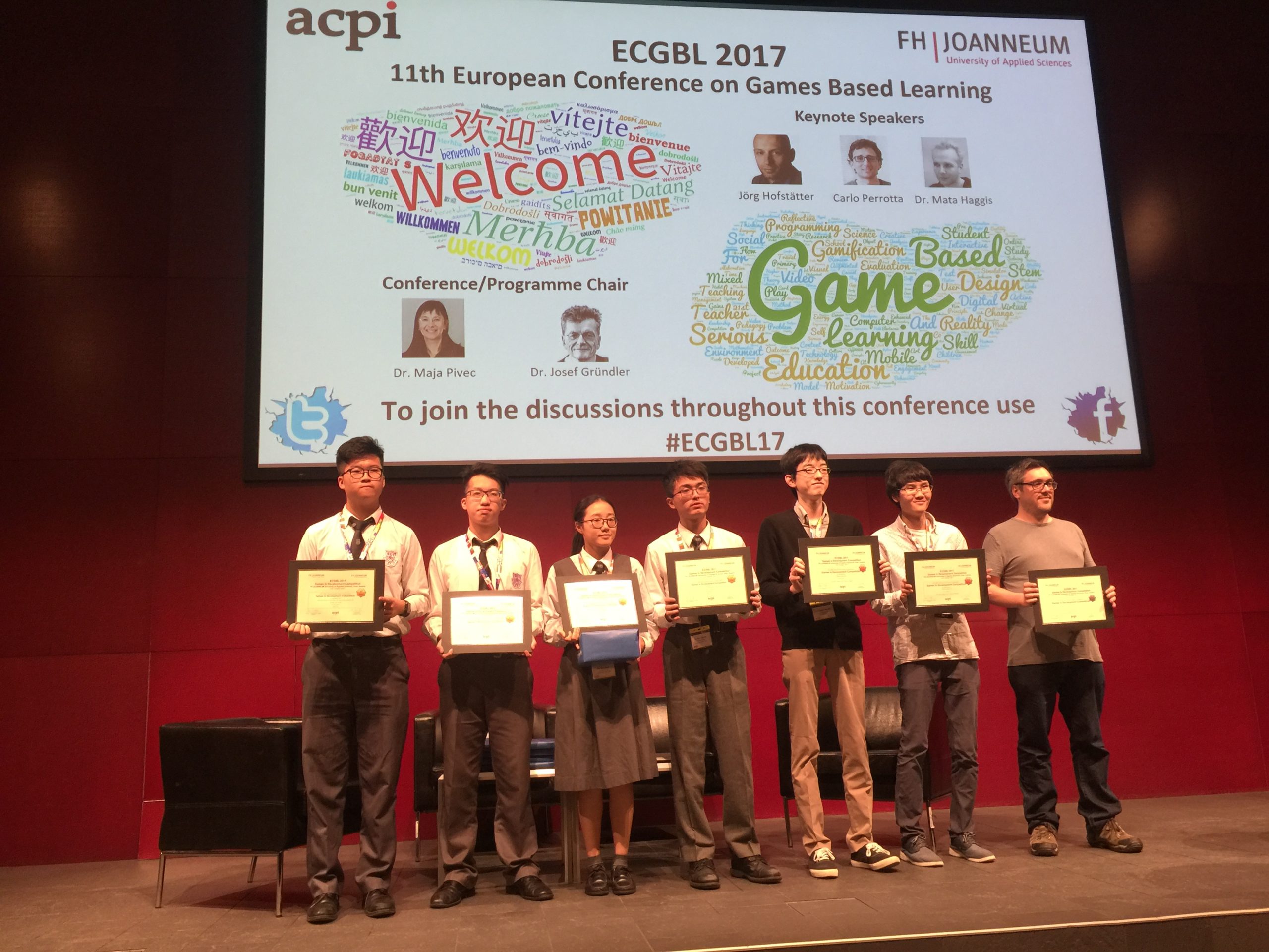 5th International Educational Games Competition at ECGBL 2017 - 萬鈞伯裘書院