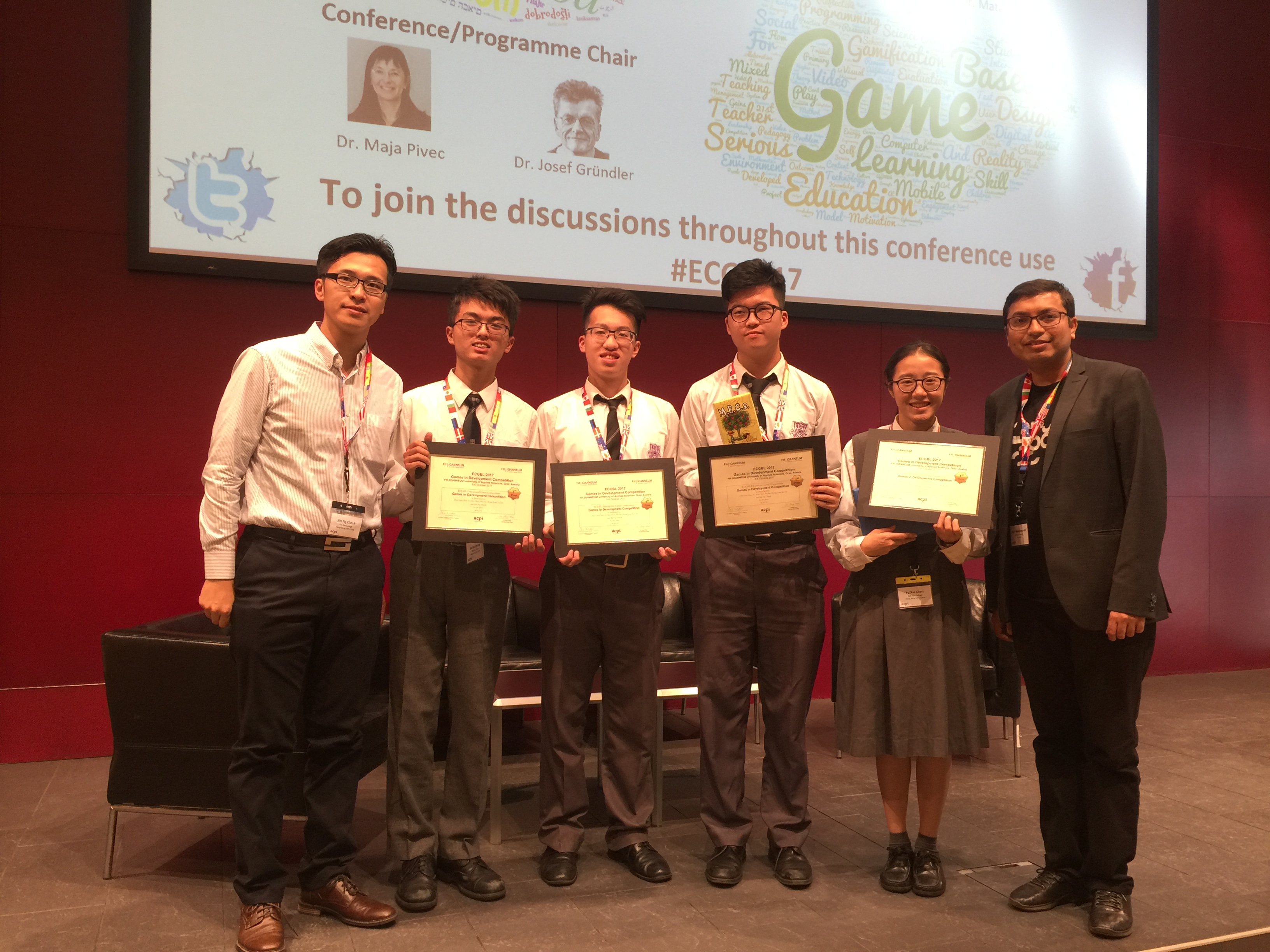 5th International Educational Games Competition at ECGBL 2017 - 萬鈞伯裘書院